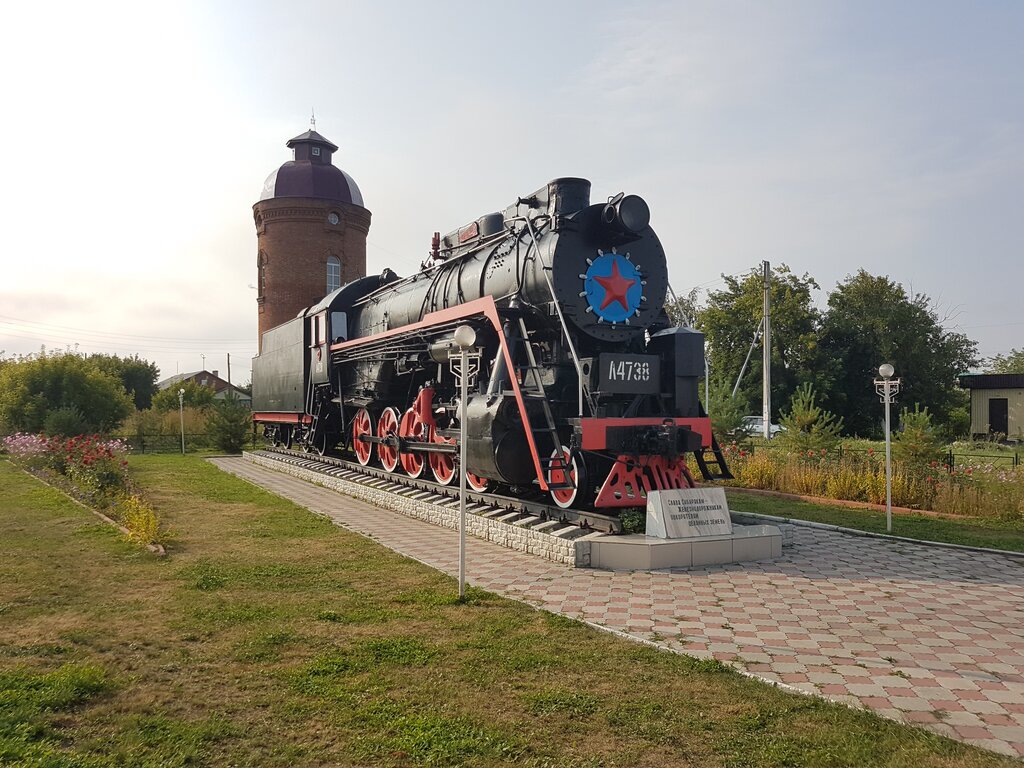 Teknoloji anıtı Паровоз-памятник Л4738, Novosibirskaya oblastı, foto