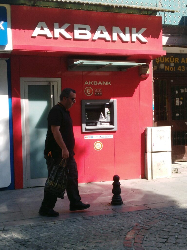 ATM'ler Akbank ATM, İstanbul, foto