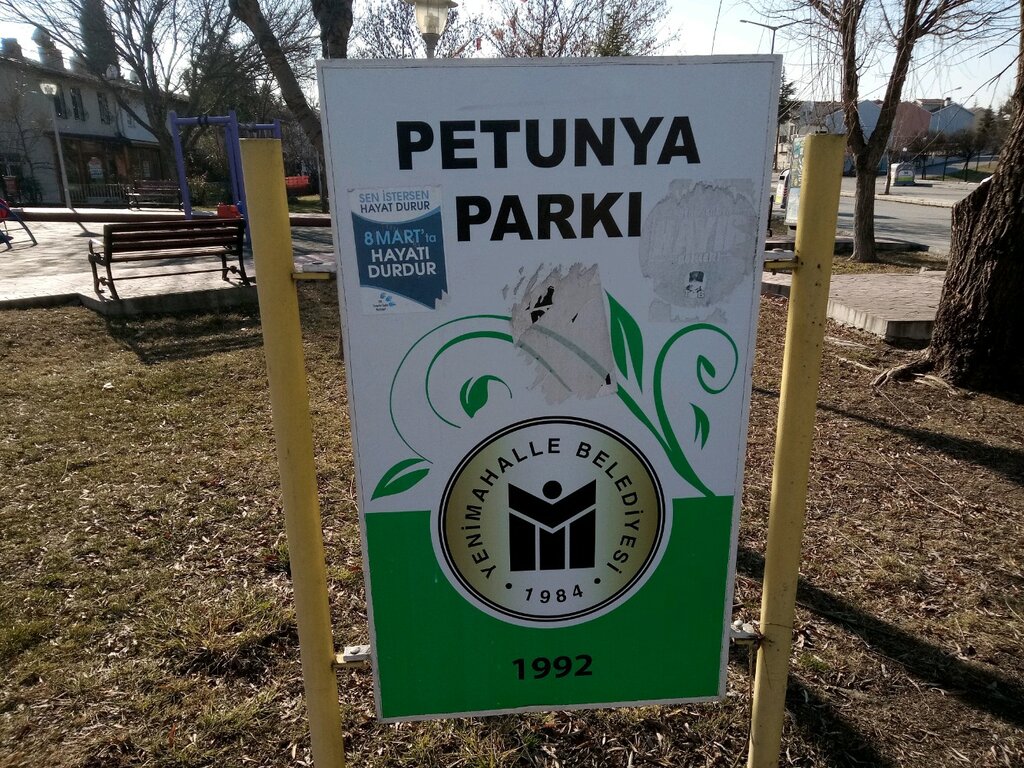 Parklar ve ormanlar Petunya Parkı, Ankara, foto