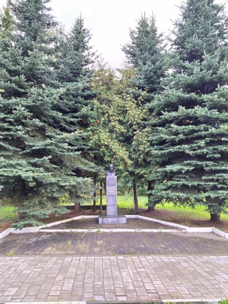 Anıt, heykel Г.Е. Львов, Aleksin, foto