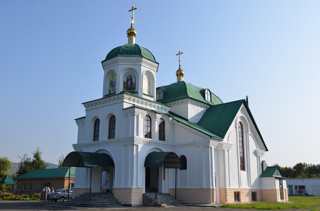 Ortodoks kiliseleri Orthodox Church of St. Stephen, Doğu Kazakistan eyaleti, foto