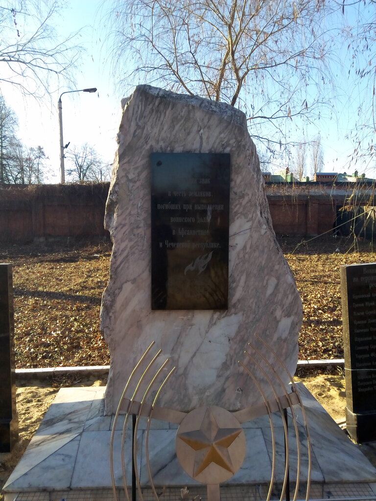 Anıt, heykel Погибшим в военных конфликтах в Афганистане и Чечне, Millerovo, foto