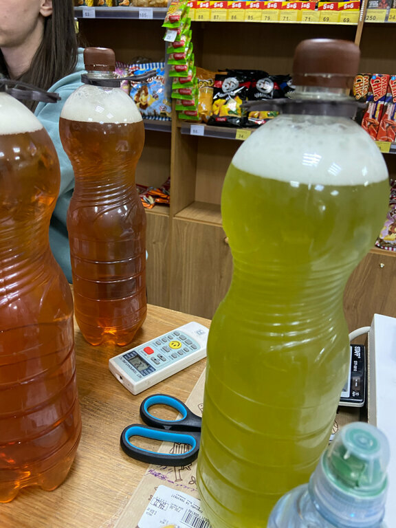 Bira dükkanı Khmel'naya milya, Voronejskaya oblastı, foto