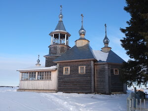 Tserkov Dvenadtsati Apostolov V Pirinemi (Archangel Region, Pinezhskiy munitsipalny okrug, derevnya Pirinem, Poshekhonye), ortodoks kiliseleri  Arhangelskaya oblastından