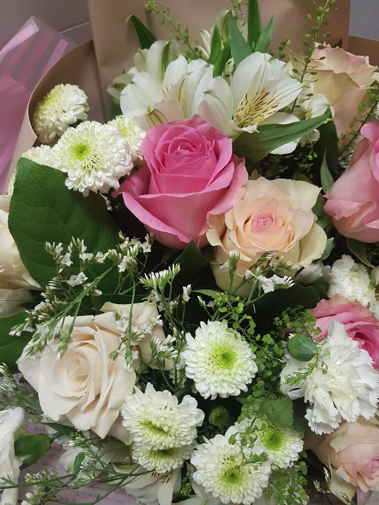 Çiçekçiler Гербера, İvanteyevka, foto