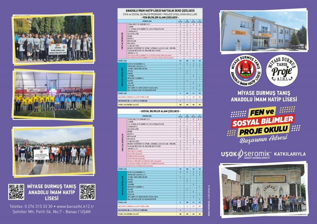 Lise Miyase Durmuş Tanış Anadolu İmam Hatip Lisesi, Banaz, foto