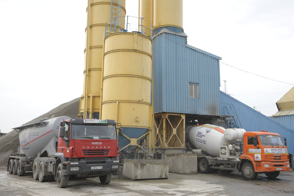 Beton ve beton ürünleri üreticileri Forma-Stroy, Moskova ve Moskovskaya oblastı, foto