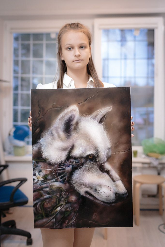 Sanat atölyeleri Studiya shkola aerografii Triangle Studio, Moskova, foto