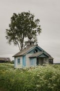 Şapel, haç anıtı Chapel of Cyril of Syria, Arhangelskaya oblastı, foto