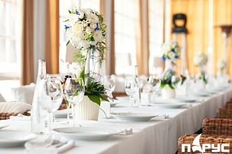 Düğün, toplantı salonu Klub otdykha Parus, Kiev, foto