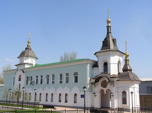 Ortodoks kiliseleri Khram V chest Pochayevskoy ikony Bozhiyey Materi, Donetsk, foto