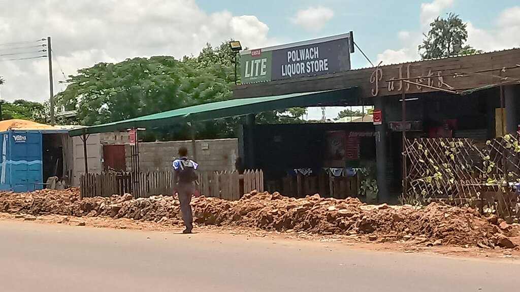 Alkollü içecekler Polwach liquor store, Lusaka, foto