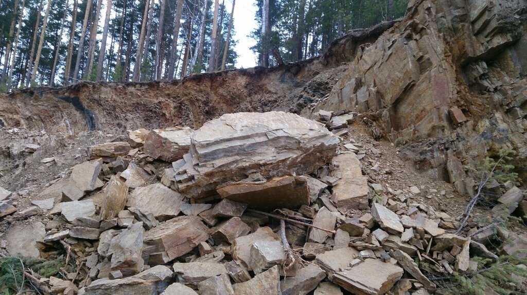 Madencilik işletmeleri Карьер добычи плитняка, Sverdlovskaya oblastı, foto