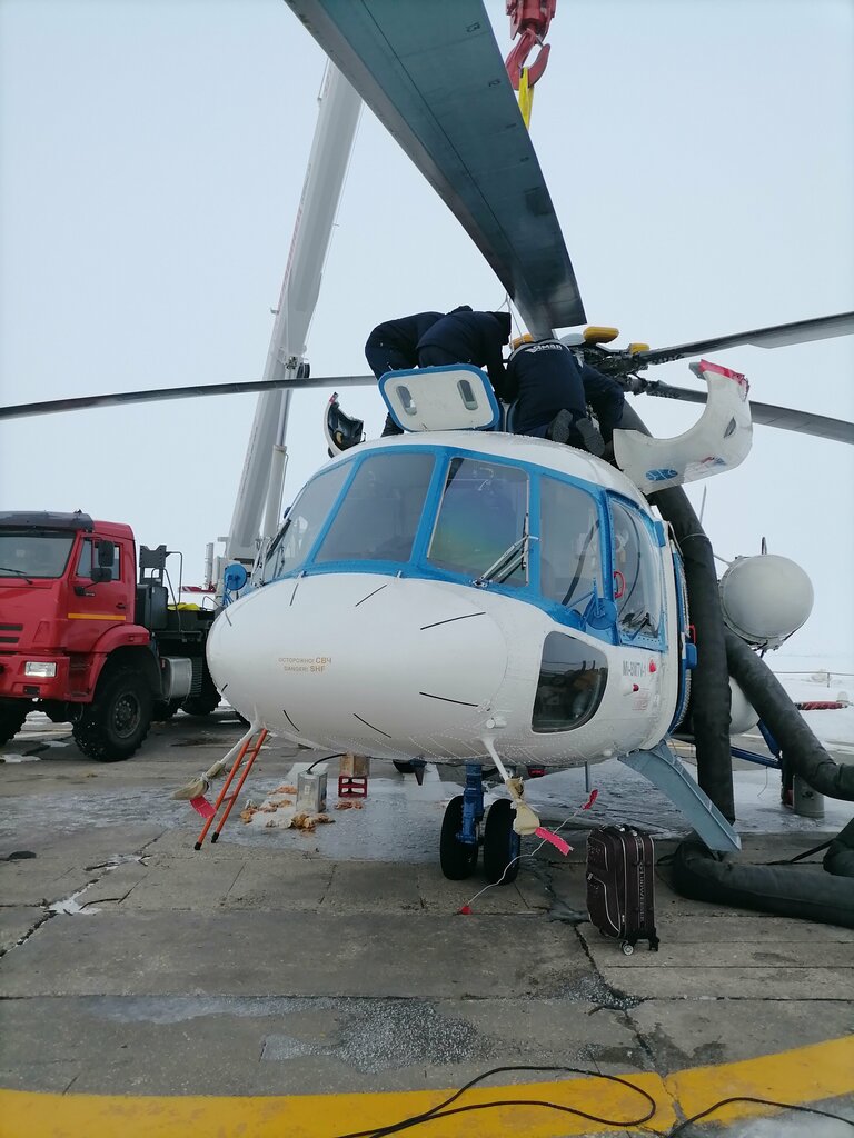 Helikopter pisti Helipad, Yamal‑Nenets Özerk Bölgesi, foto
