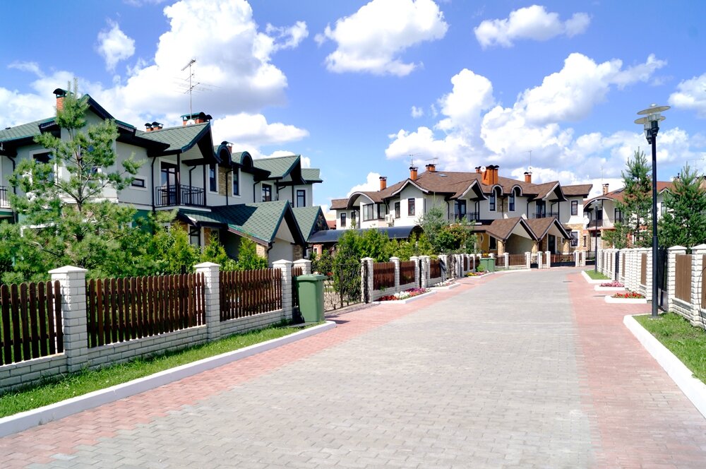 Yazlık yerleşim Bely bereg, Moskova ve Moskovskaya oblastı, foto