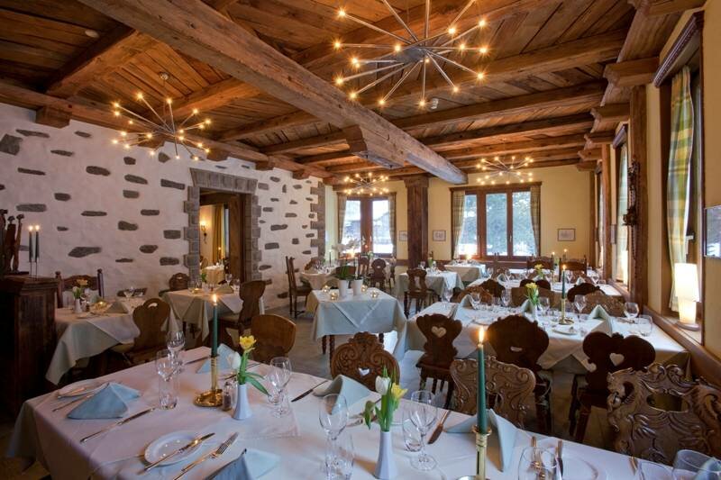 Restoran Restaurant Walliserkanne Saas-Fee, Valais, foto