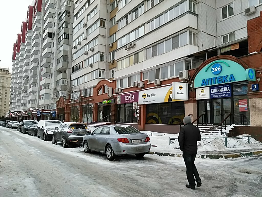 Cep telefonu ve aksesuarları satış mağazaları beeline, Moskova, foto