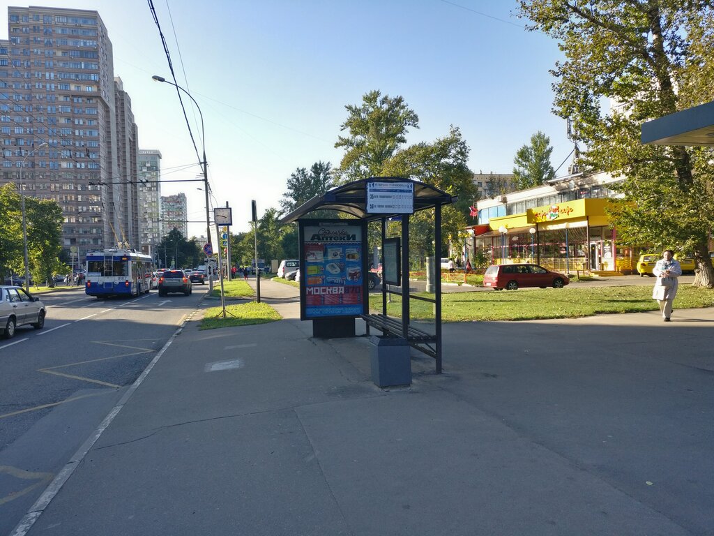 Troleybüs durağı Троллейбусная Станция Маршала Тухачевского, Moskova, foto