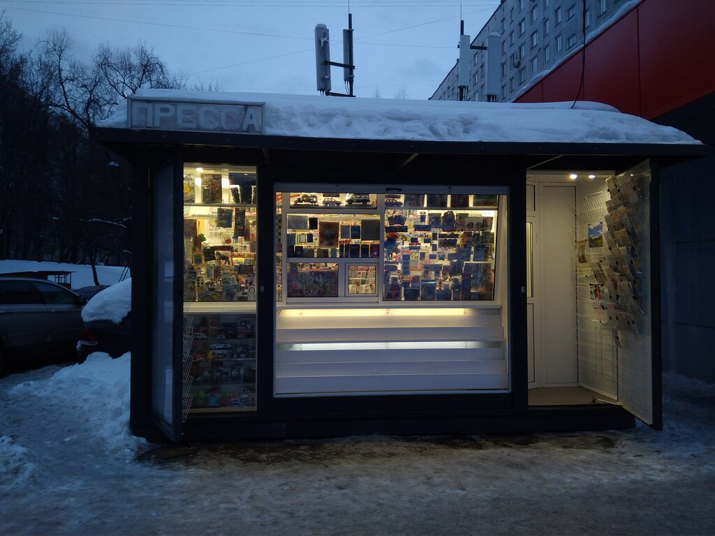 Gazete bayi Точка продажи прессы, Moskova, foto