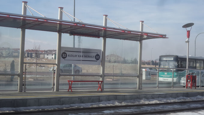 Hızlı ulaşım istasyonu Kızılay Kan Merkezi Tramvay İstasyonu, Kayseri, foto