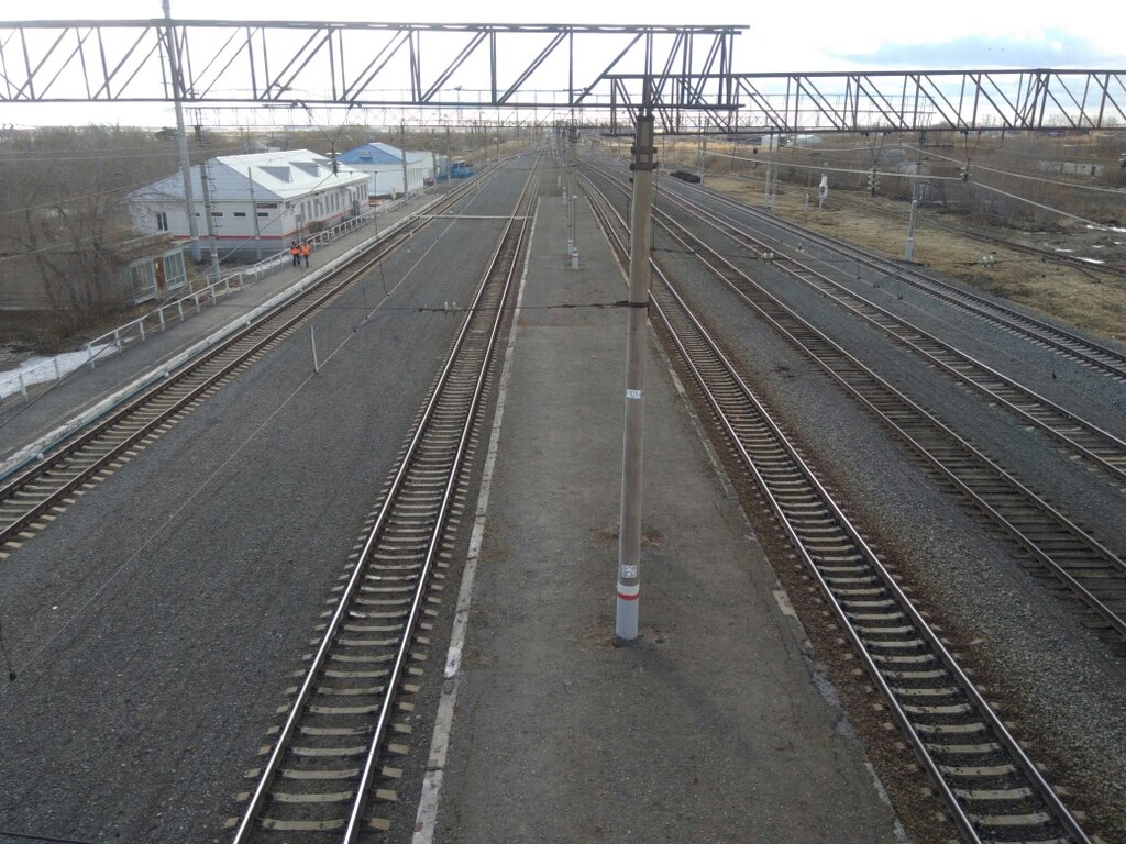 Sınır kapısı Железнодорожный пункт пропуска Зауралье, Kurganskaya oblastı, foto