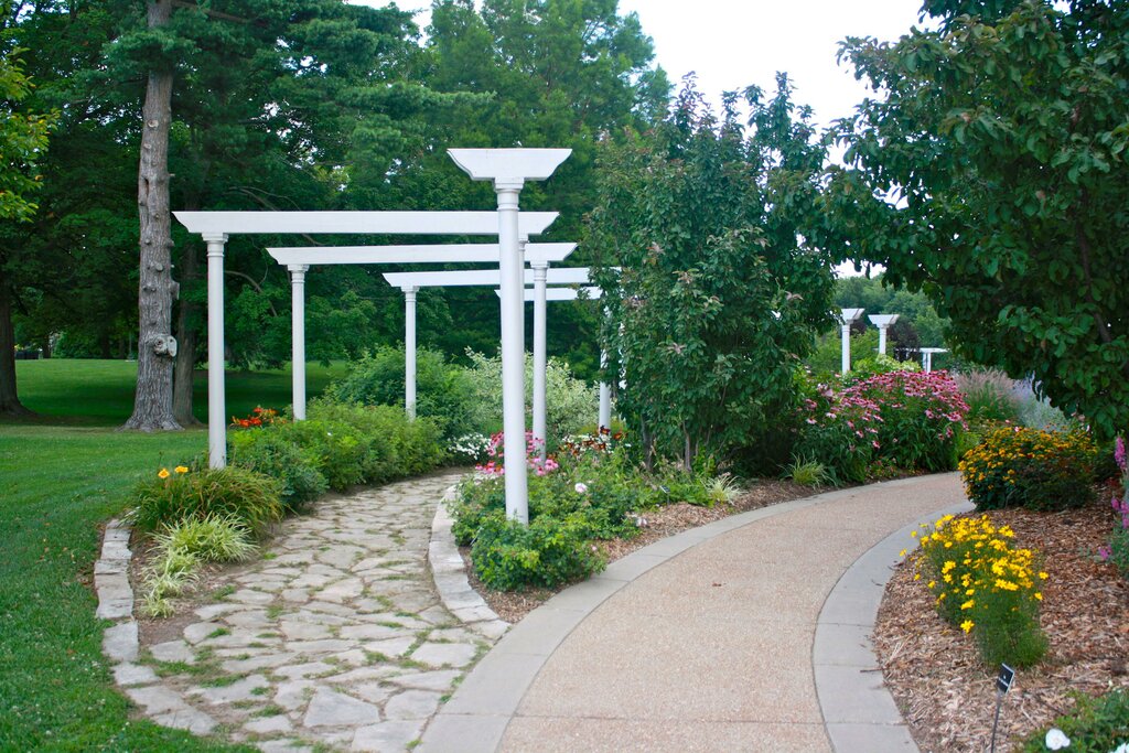 Kültür ve eğlence parkları Washington Park Botanical Garden, Springfield, foto