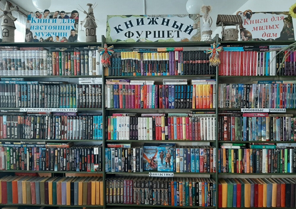 Kütüphaneler Библиотека с. Клинцовка, Saratovskaya oblastı, foto