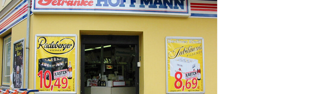 Bira dükkanı Getränke Hoffmann, Berlin, foto