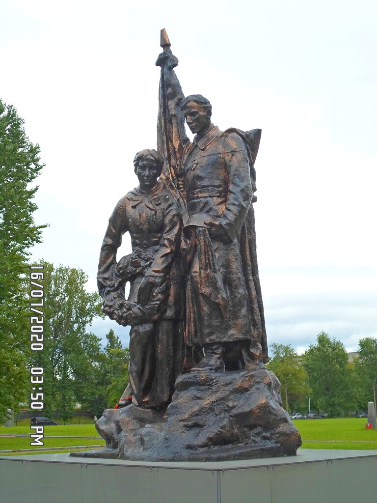 Anıt, heykel Мемориал погибшим в блокаду, Saint‑Petersburg, foto