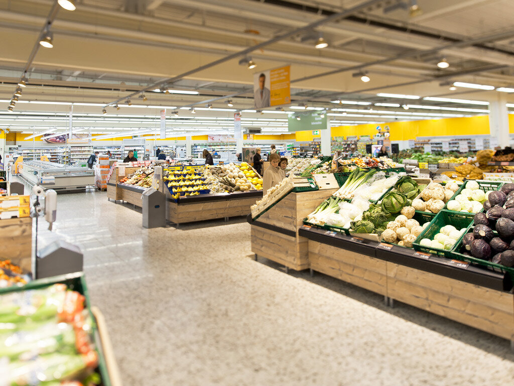 Süpermarket Globus Wiesbaden, Hesse, foto