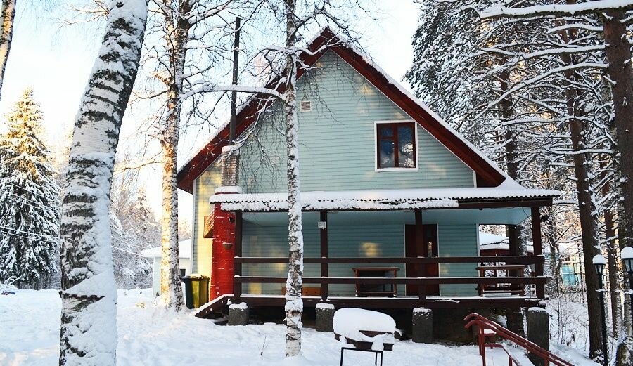 Resort oteller, tesisler Keihasjarvi, Karelya, foto