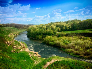 Смотровая площадка (Lipetsk Region, Lebedyanskiy rayon, pamyatnik prirody regionalnogo znacheniya Nizovye Krasivoy Mechi), seyir terası  Lipetskaya oblastından
