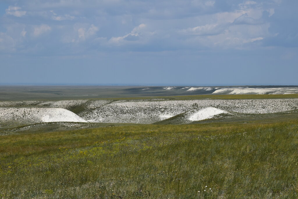 Doğa Верхне-Чибендинские меловые горы, Orenburgskaya oblastı, foto