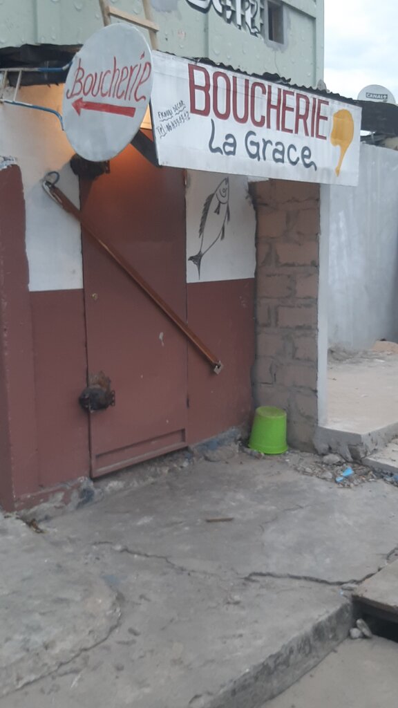 Kasap, şarküteri La Grâce, Brazzaville, foto