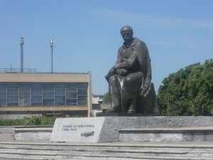 Тарас Григорьевич Шевченко (Lvivska Region, Chervonohrad), anıt, heykel  Çervonograd'dan
