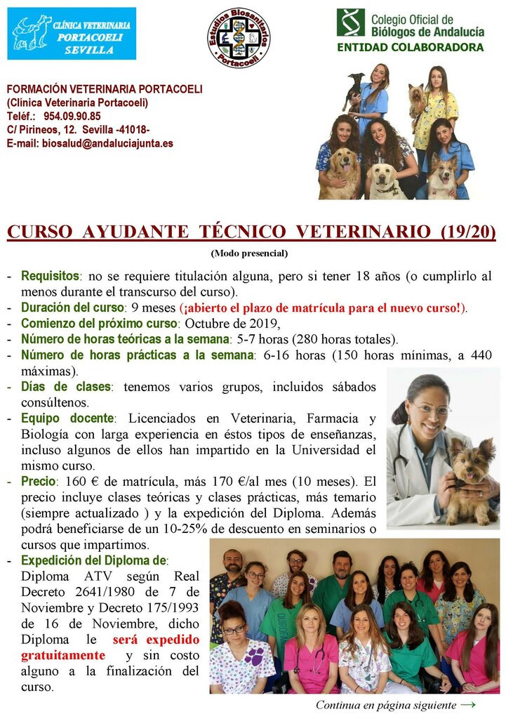 Ortaokul Formación Veterinaria Portacoeli, Sevilla, foto