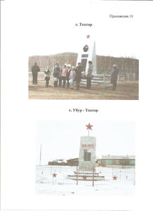 Воинам-землякам, погибшим в годы ВОВ (Trans-Baikal Territory, Akshinskiy munitsipalny okrug, selo Tokhtor), anıt, heykel  Zabaykalski krayından