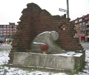 Мемориал (Free and Hanseatic City of Hamburg, Hamburg, Brodschrangen), anıt, heykel  Hamburg'dan