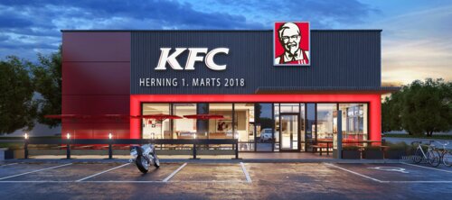 Fast food KFC, Herning, foto