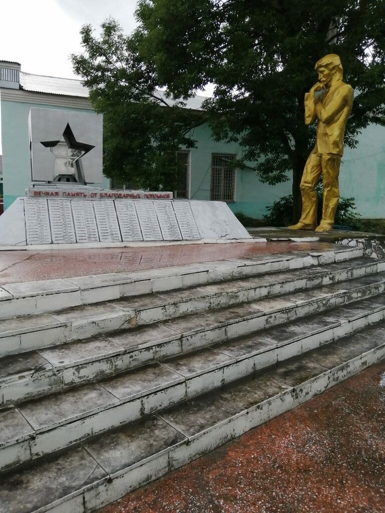 Anıt, heykel Скорбящий сын, Penzenskaya oblastı, foto