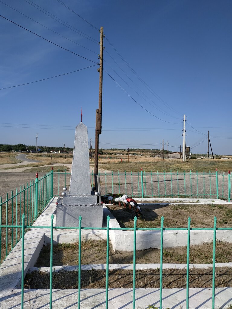 Anıt, heykel Братская могила советских воинов, погибших в период Сталинградской битвы, Volgogradskaya oblastı, foto