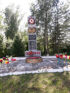 Воинам, погибшим на фронтах Великой Отечественной войны 1941-1945 гг. (Tomsk Region, Shegarskiy rayon, selo Anastasyevka), anıt, heykel  Tomskaya oblastından