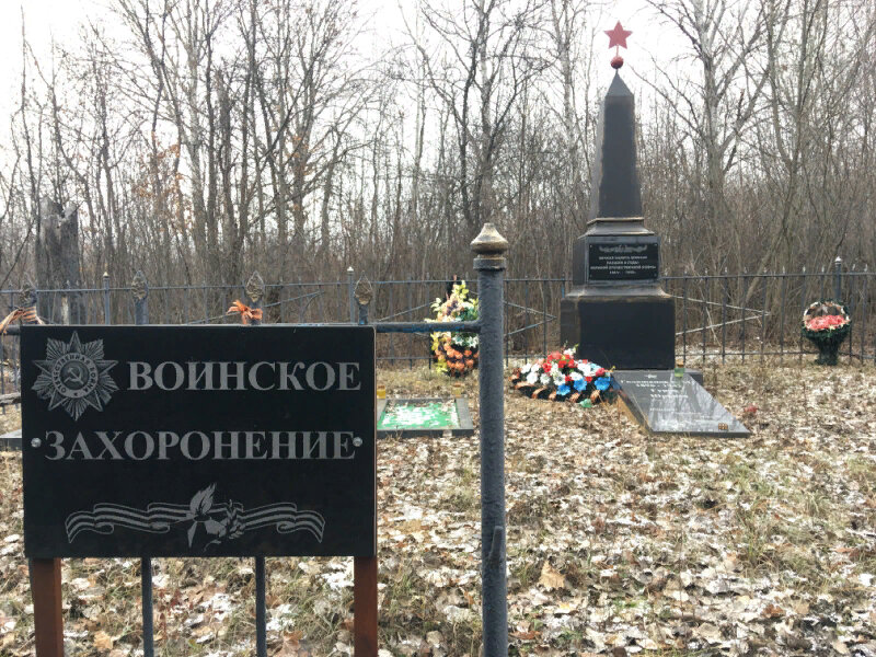 Anıt, heykel Воинское захоронение с.Казаки, Lipetskaya oblastı, foto