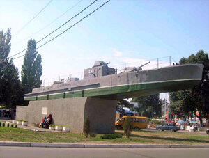 Бронекатер Б‑162 Ейский патриот, построенный в годы Великой Отечественной войны на средства трудящихся города Ейска и района (Krasnodar Territory, Yeysk, Plyazhnaya Street), teknoloji anıtı  Yeysk'ten