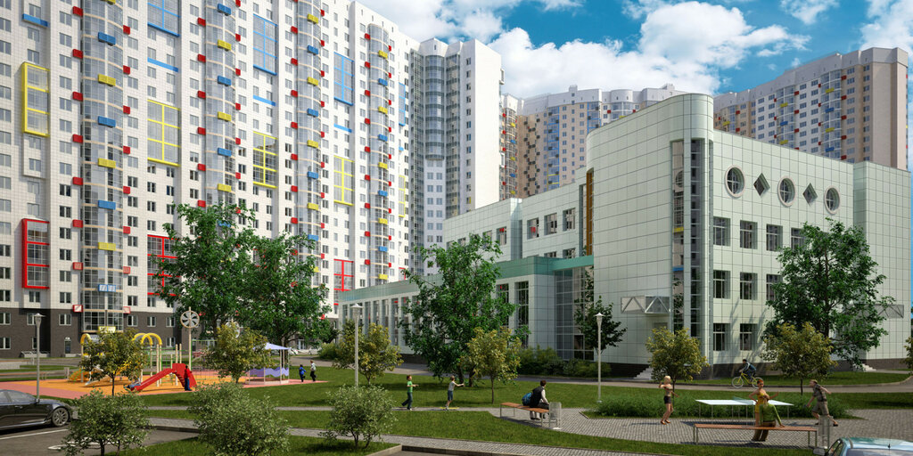 Konut blokları ZhK Spassky Most, Krasnogorsk, foto