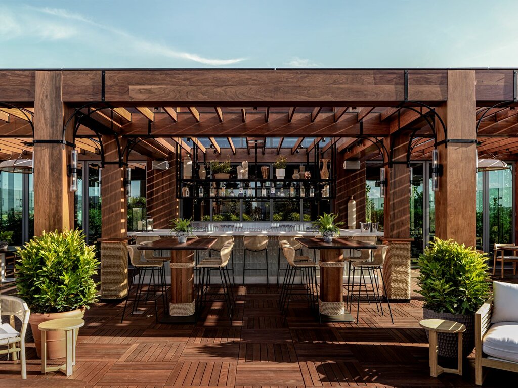 Restoran Rosewater Rooftop, Delray Beach, foto