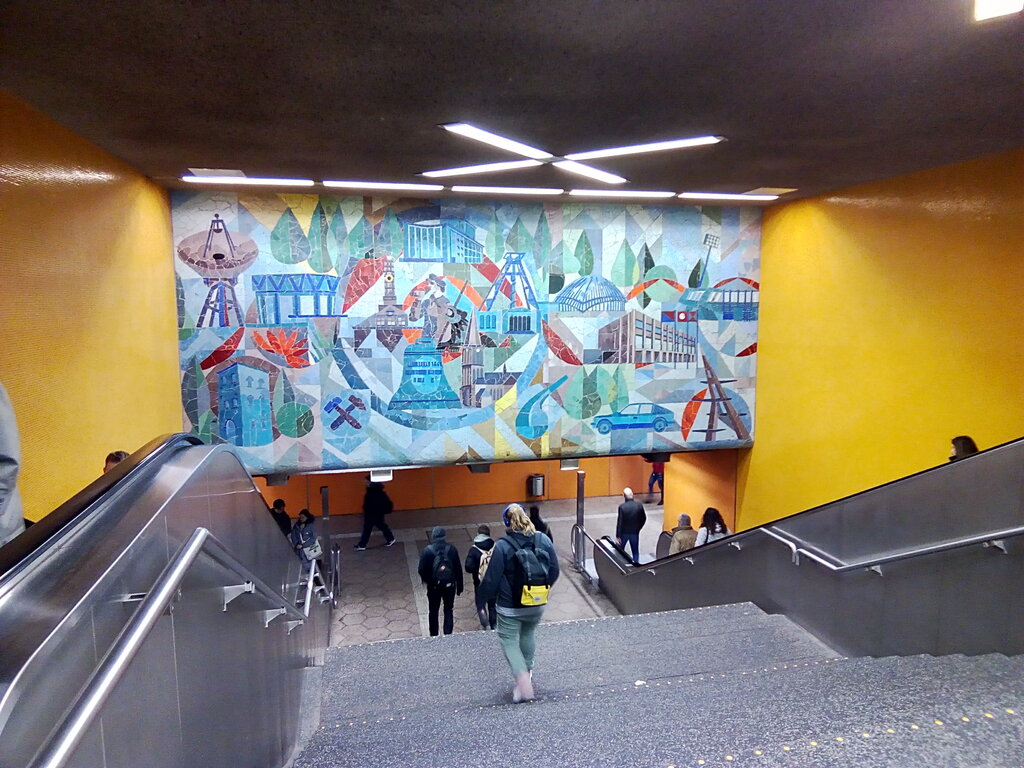 Tren istasyonu Bochum Hauptbahnhof, Bochum, foto
