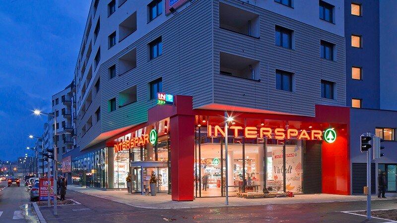 Süpermarket Interspar, Viyana, foto