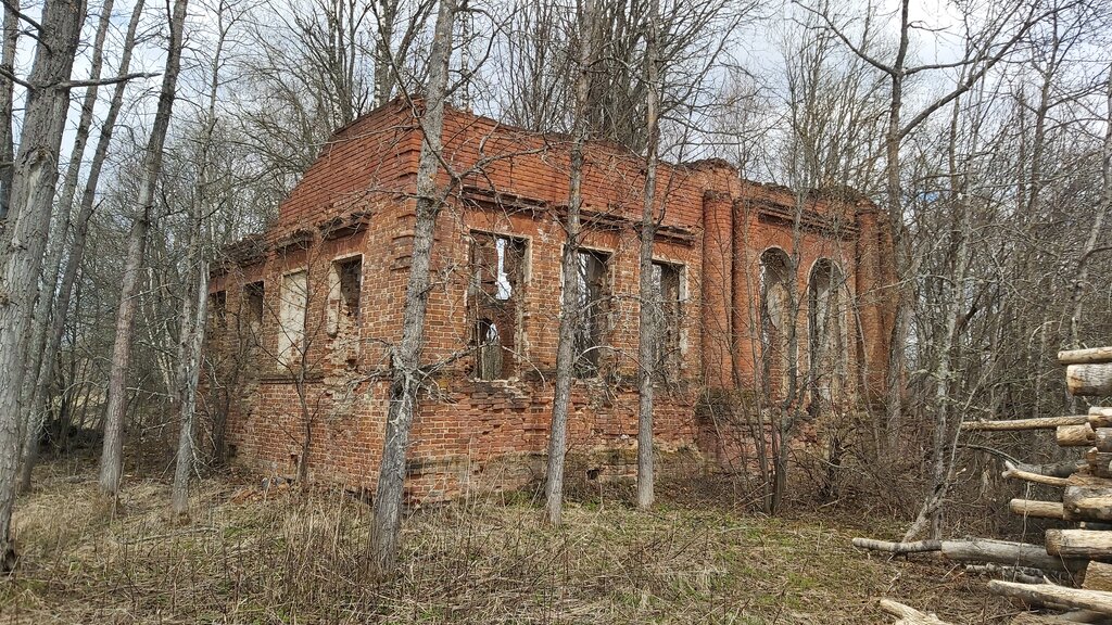 Turistik yerler Руины барского дома в Бородатово, Kostromskaya oblastı, foto