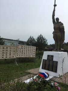 Воинам, погибшим в годы Великой Отечественной войны в п. Аксентис (Nizhniy Novgorod Region, Gorodetskiy munitsipalny okrug, selskiy posyolok Aksentis), anıt, heykel  Nijegorodskaya oblastından